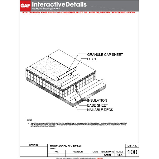 Custom & Interactive PDF Detail Drawings | GAF Roofing