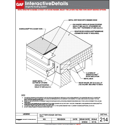 Custom & Interactive PDF Detail Drawings | GAF Roofing