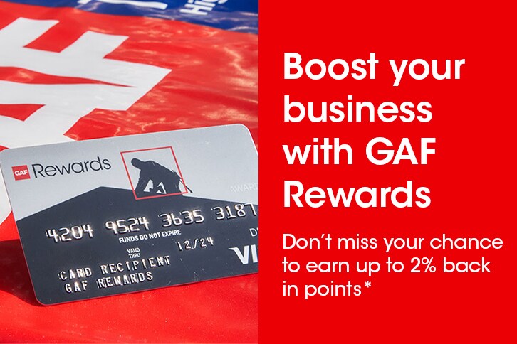 GAF Rewards: Roofing Contractor Rewards