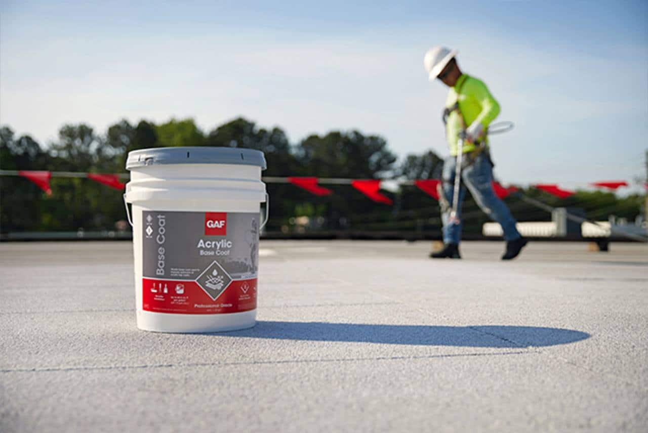 Acrylic Roof Coating System over Asphaltic | GAF Roofing