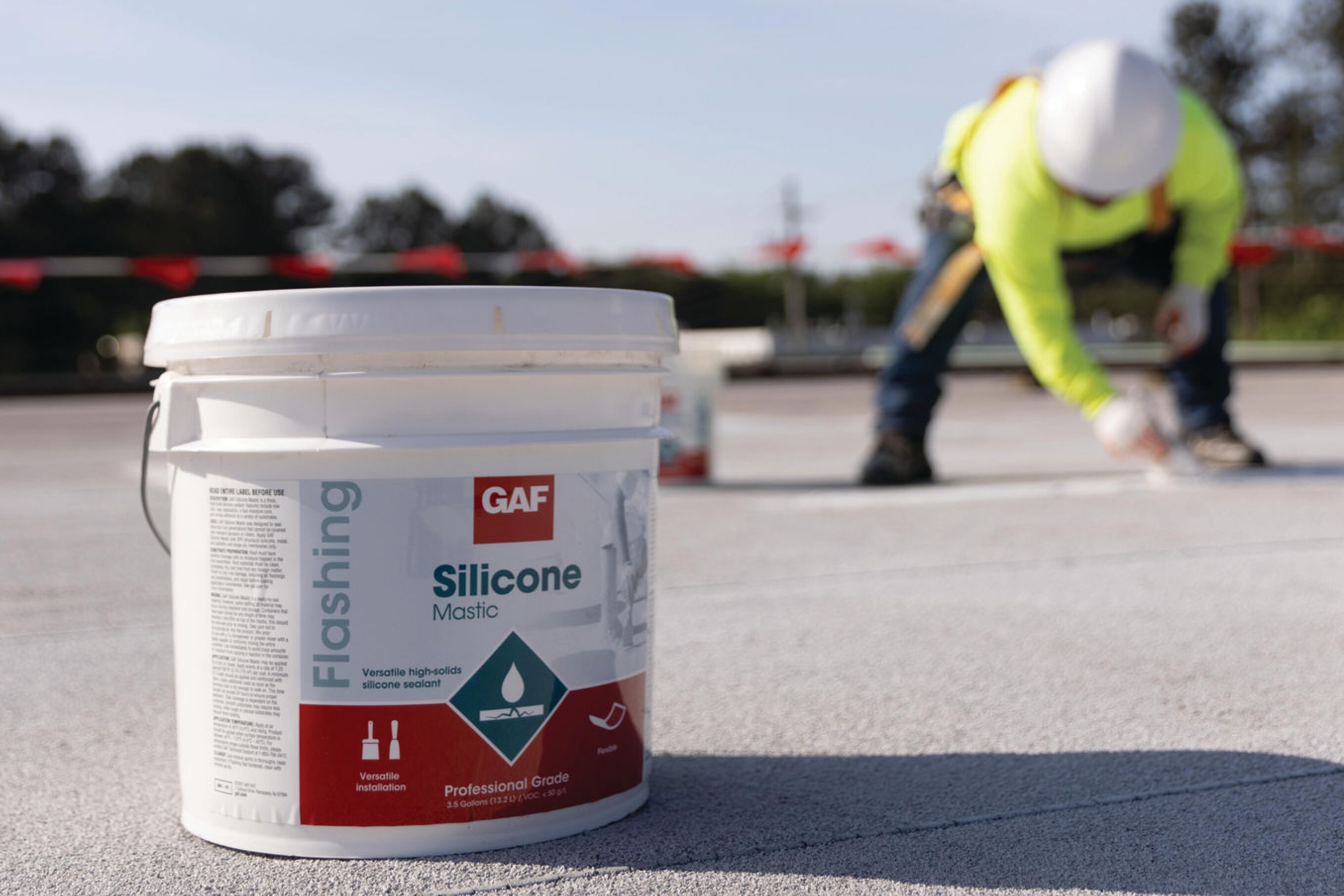 Silicone Roof Coating System over Asphaltic | GAF Roofing