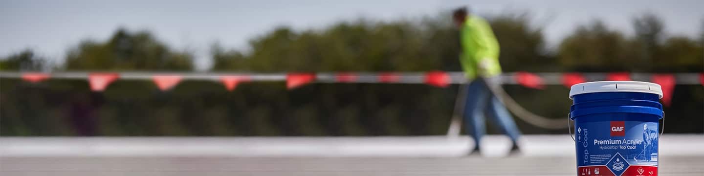 Hydrostop Elastomeric Roof Coating System | GAF