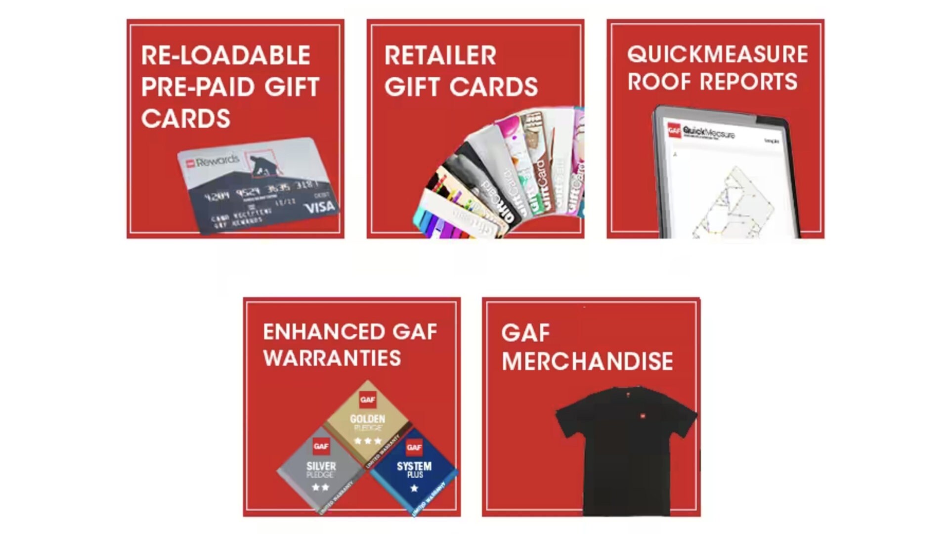 GAF Rewards: Roofing Contractor Rewards