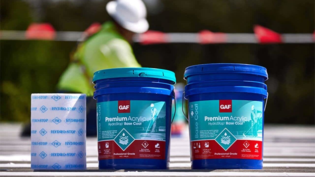 Hydrostop Elastomeric Roof Coating System | GAF